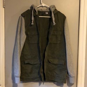 Divided | Jackets & Coats | Army Green And Grey Utility Jacket | Poshmark